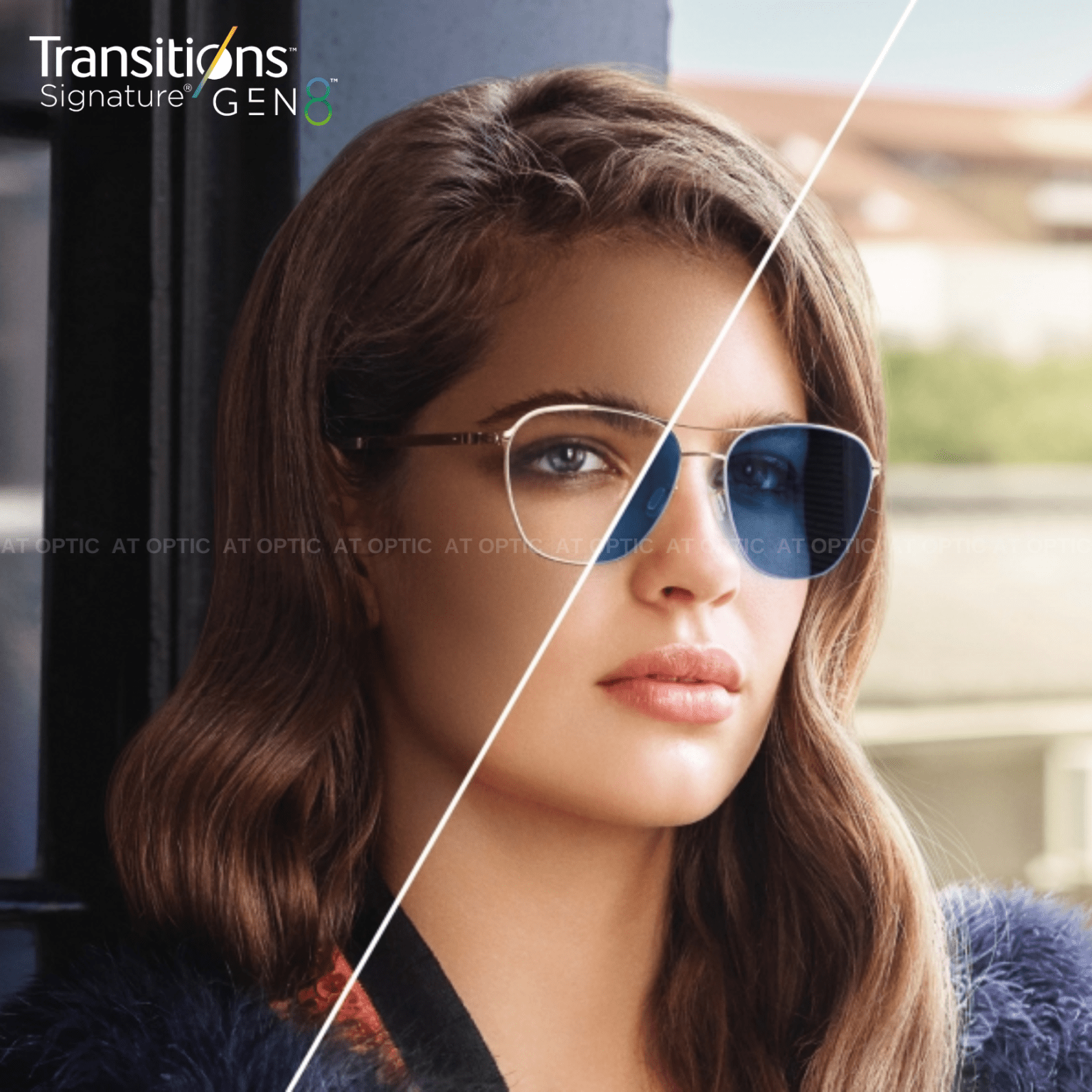 Tròng Kính Đổi Màu Essilor Transitions Signature Gen 8 Xanh Sapphire ...